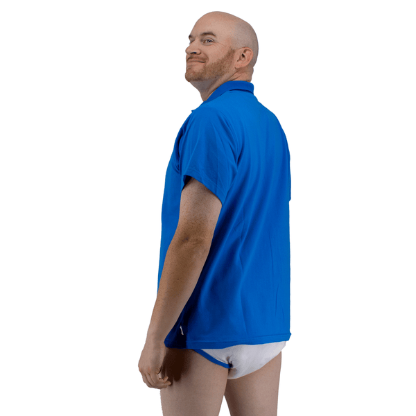 Blue Adult Onesie Polo | Age Regression Outfit – Tykables